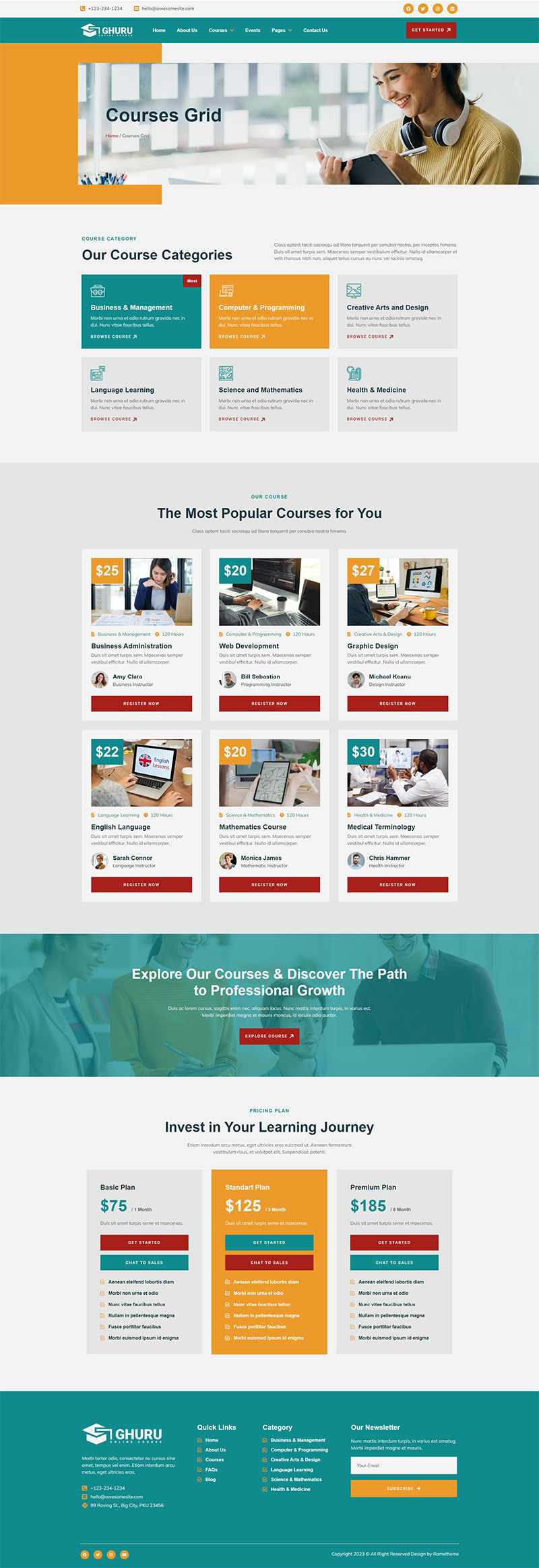Ghuru - Online Course & Education Elementor Template Kit by Rometheme